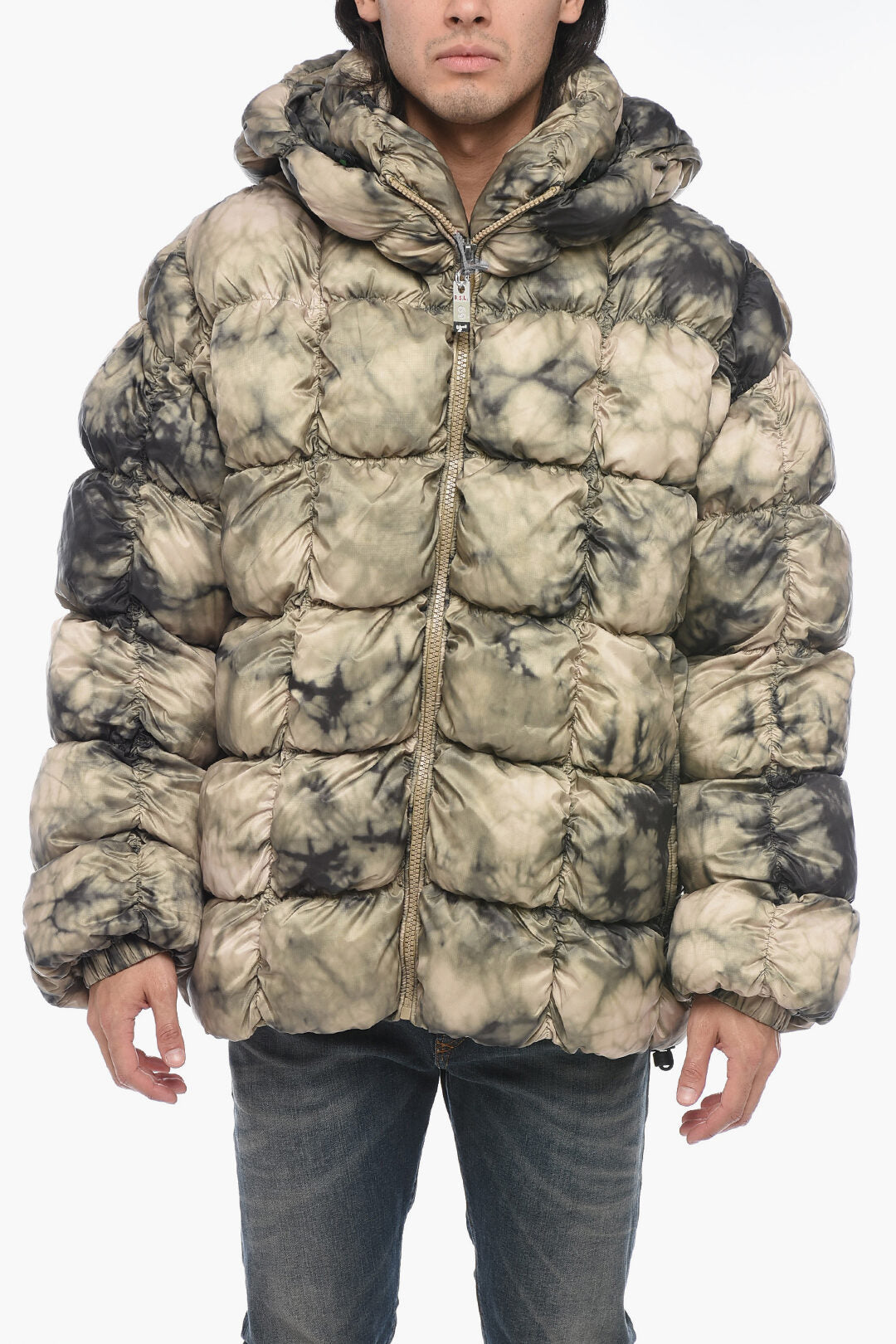 Diesel – Quilted W-RALLE Down Jacket with Tie-Dye Print – Men – Glamood ...