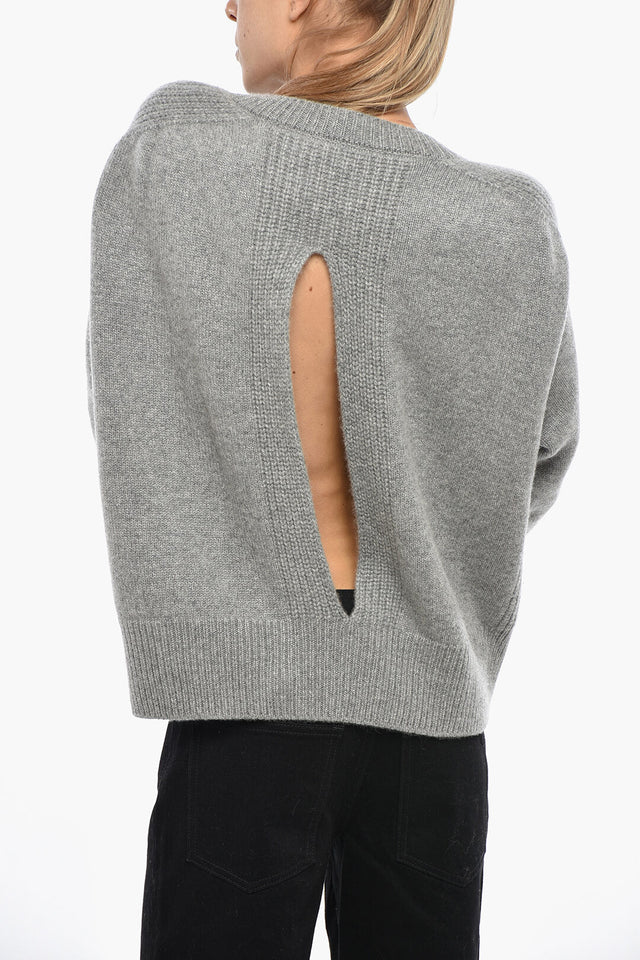 Sa Su Phi – Cashmere Crewneck Sweater with Open Back – Women – Glamood ...